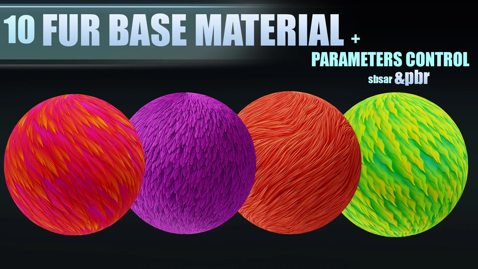 10 BASE FUR MATERIAL + PARAMETERS - FlippedNormals