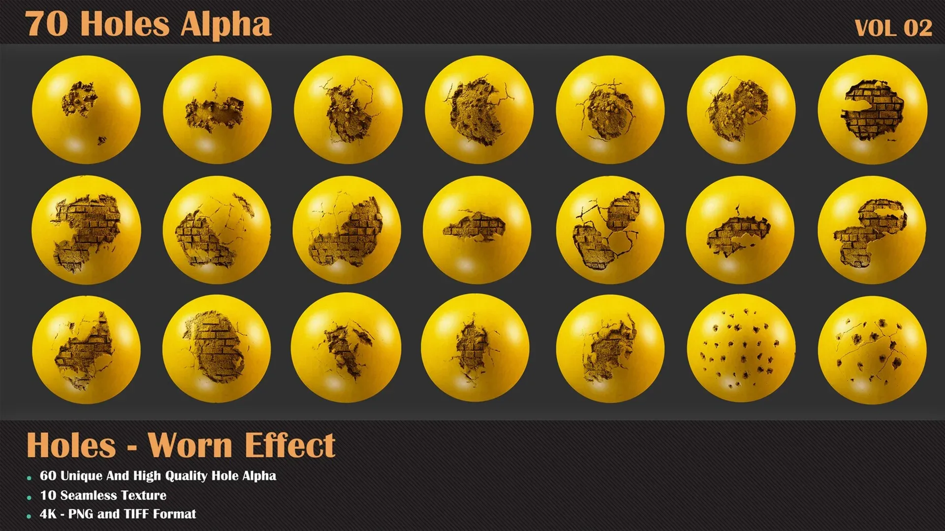 70 Holes Alpha - VOL 02 - FlippedNormals