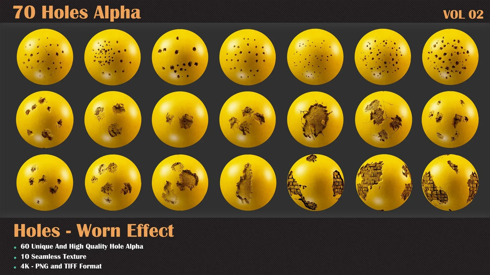 70 Holes Alpha - VOL 02 - FlippedNormals