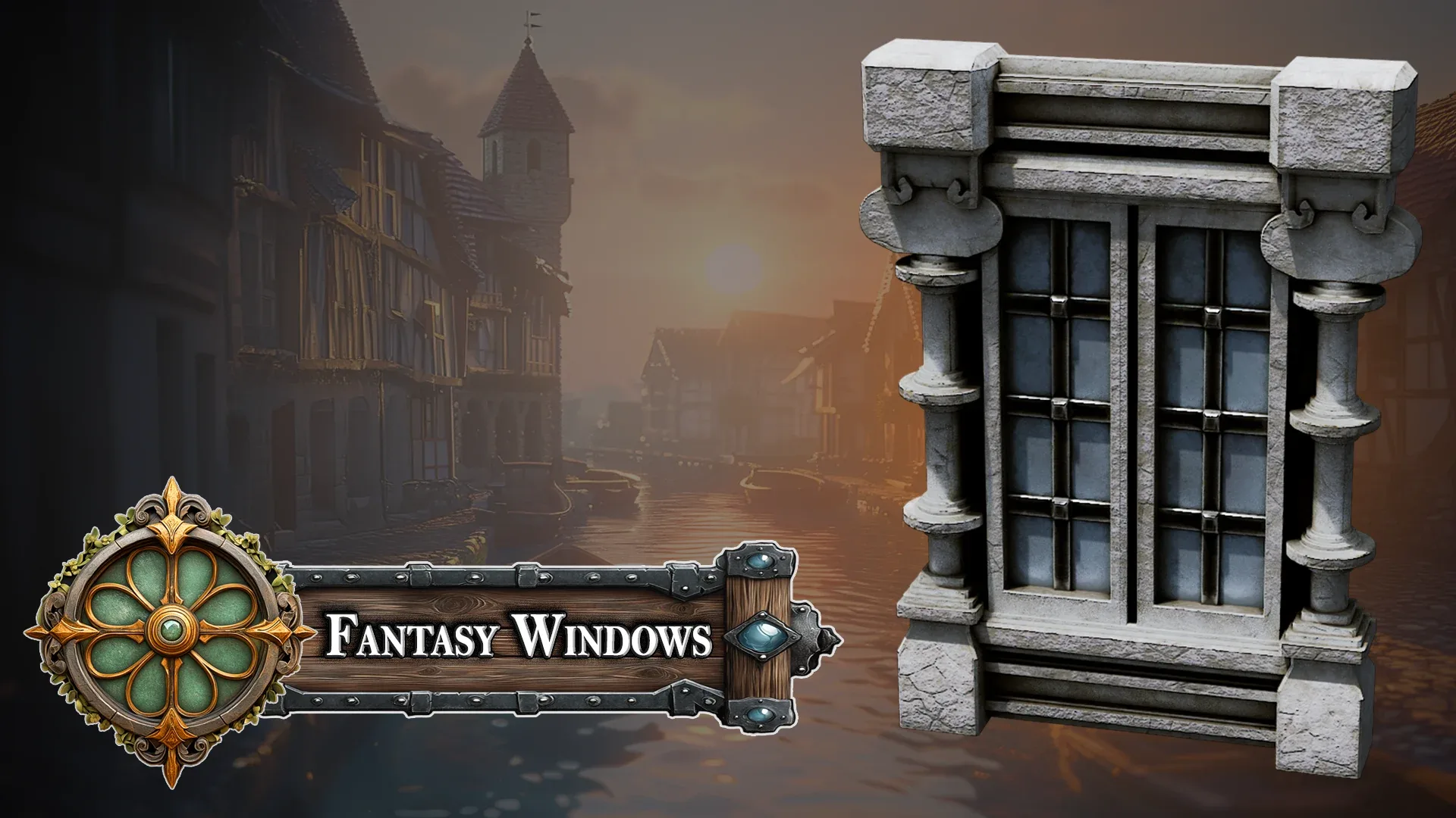 Blender 20 Massive Fantasy Windows - FlippedNormals