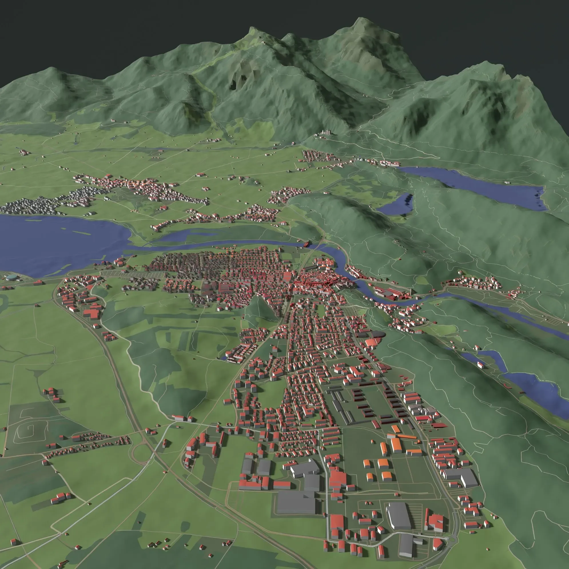 Fussen Germany - city and urban - FlippedNormals