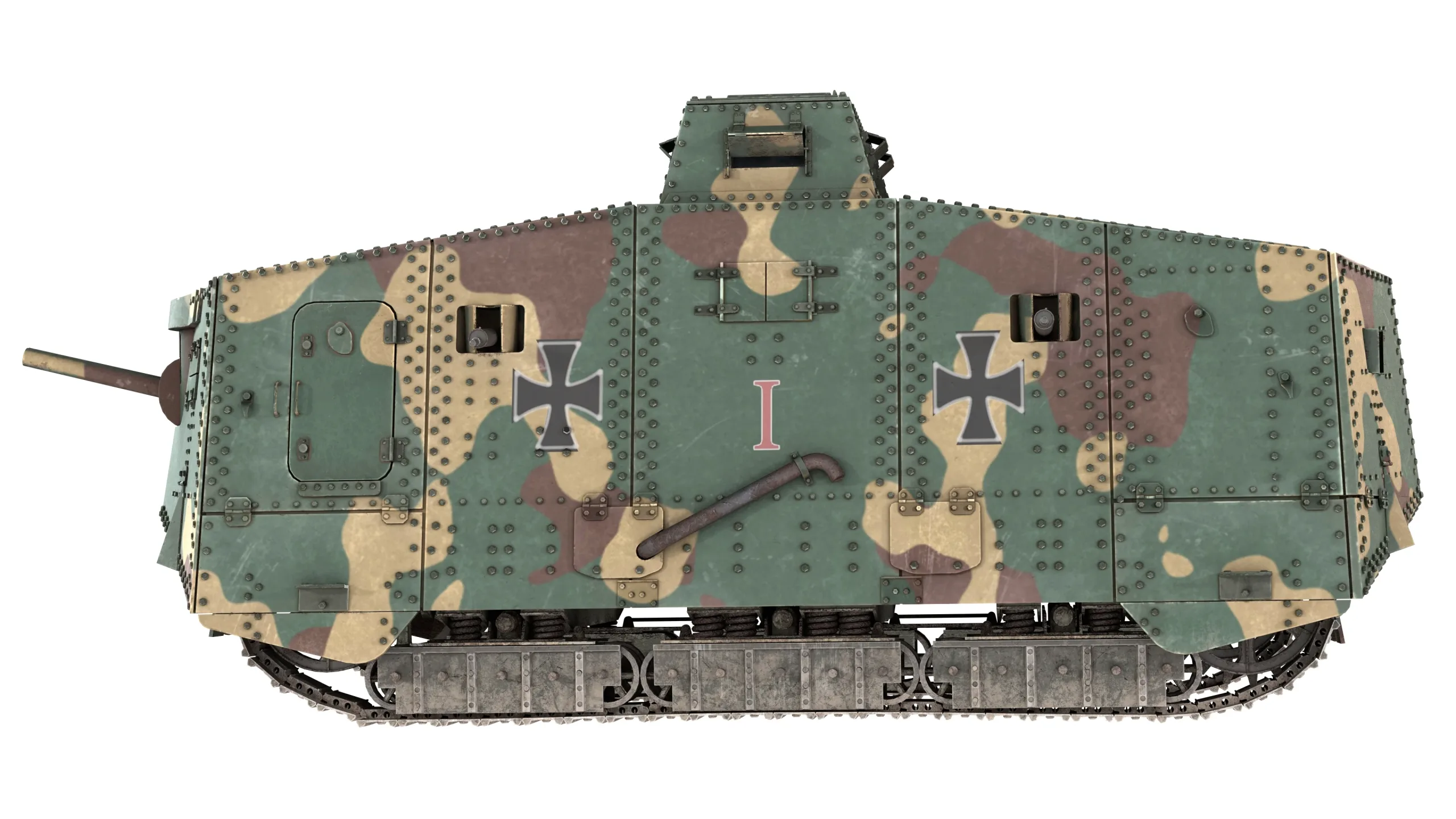 A7V Sturmpanzerwagen Heavy Tank - FlippedNormals