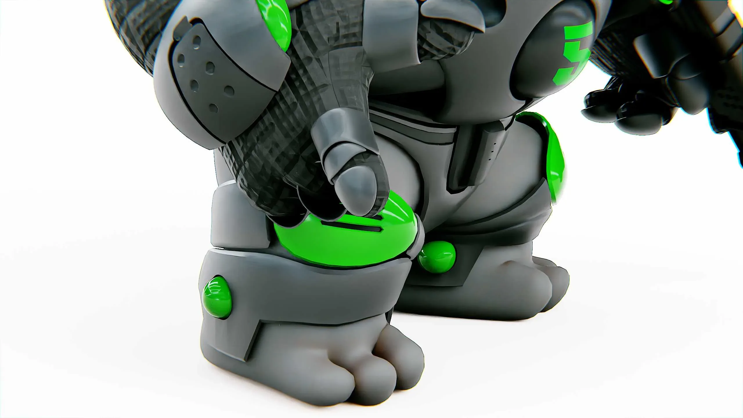 ALIEN MOBBY B-4 Auto-Rig Pro Rigged - FlippedNormals