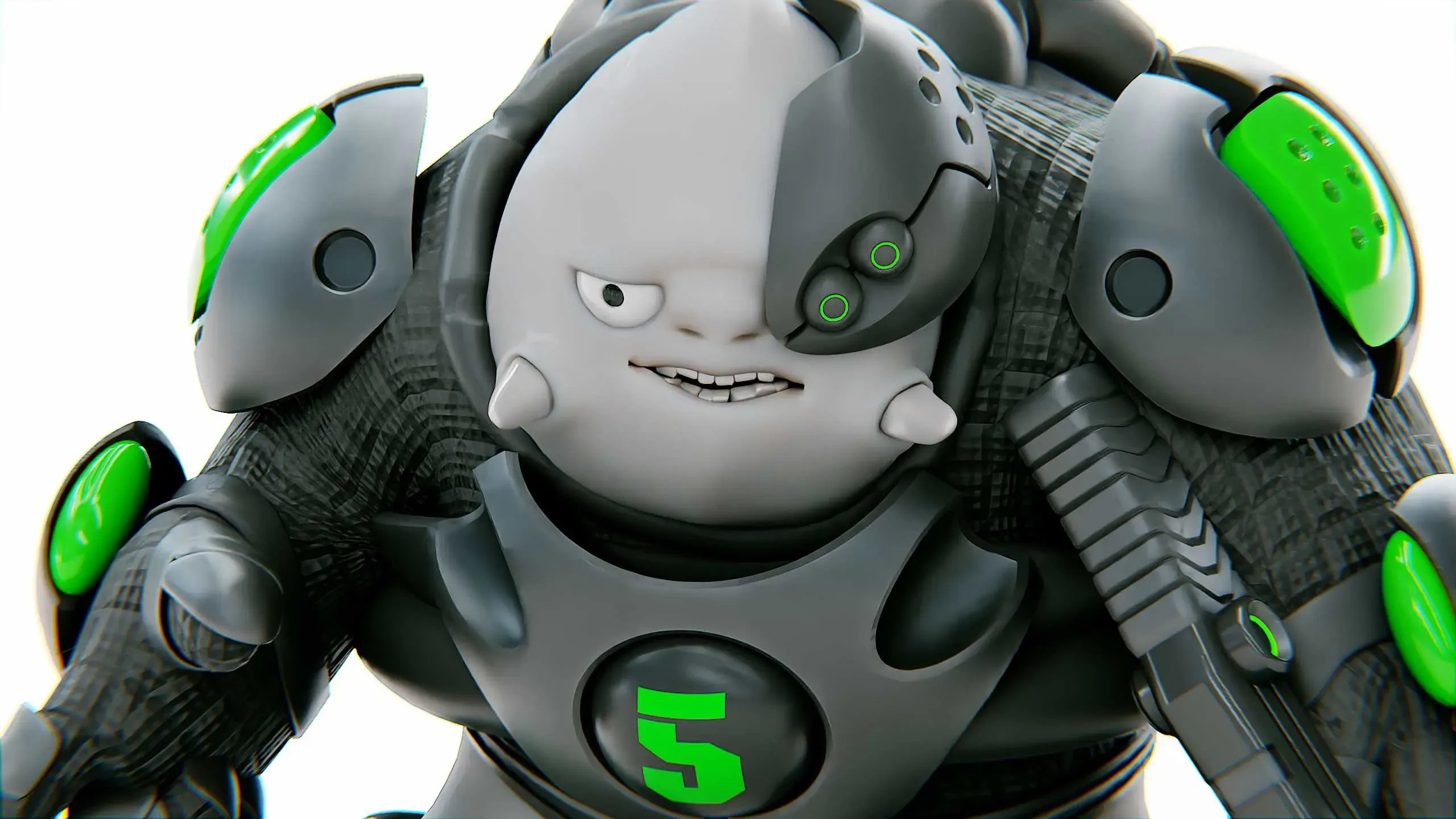 ALIEN MOBBY B-4 Auto-Rig Pro Rigged - FlippedNormals