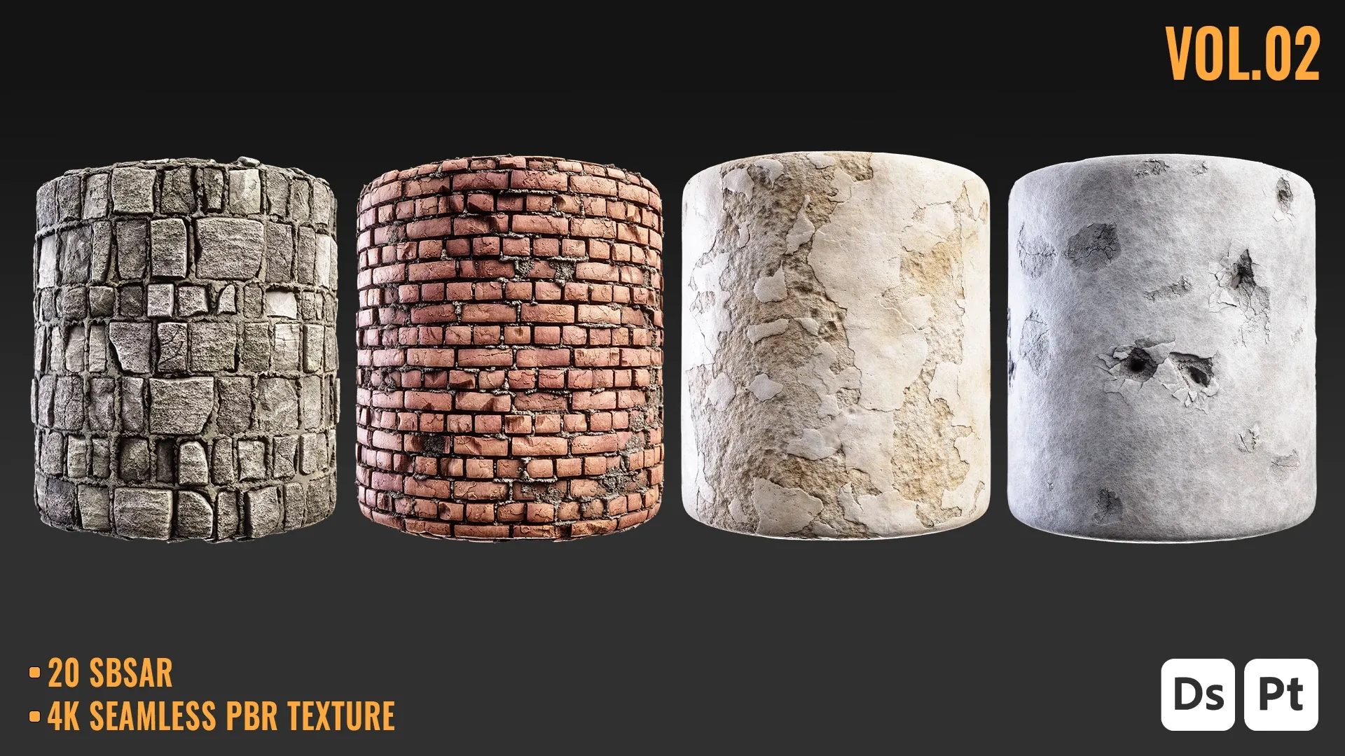 20 WALL BASE MATERIAL & PBR TEXTURE - FlippedNormals