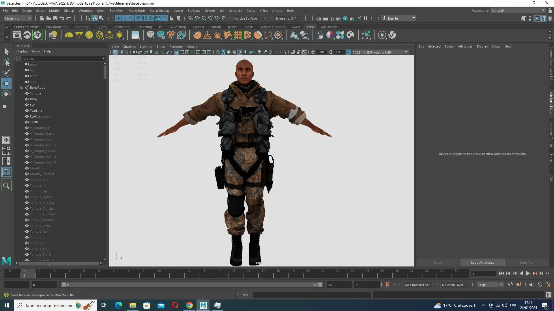 Marcus Realistic Military Operative - FlippedNormals