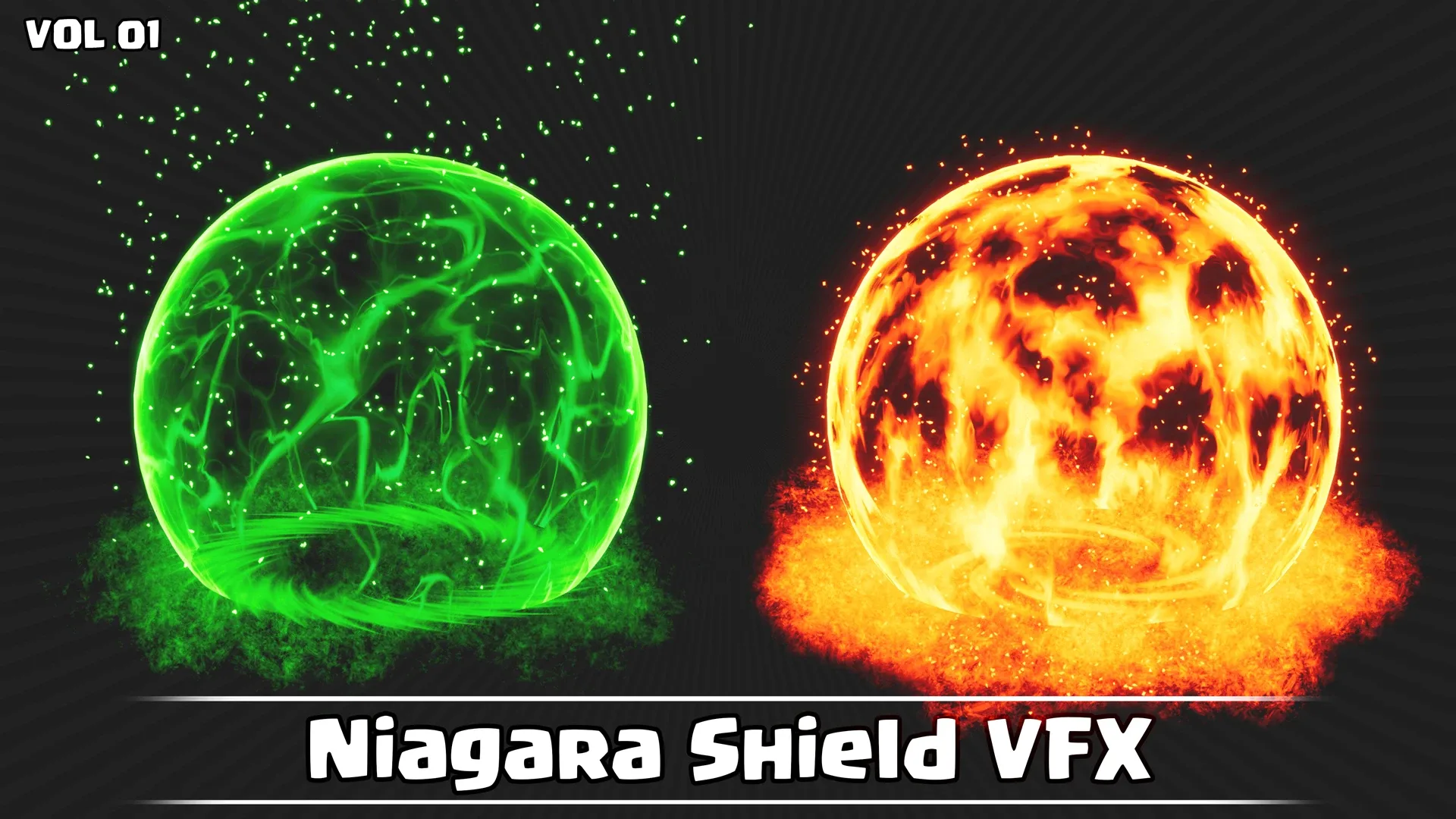 Niagara Shield VFX VOL01 - FlippedNormals