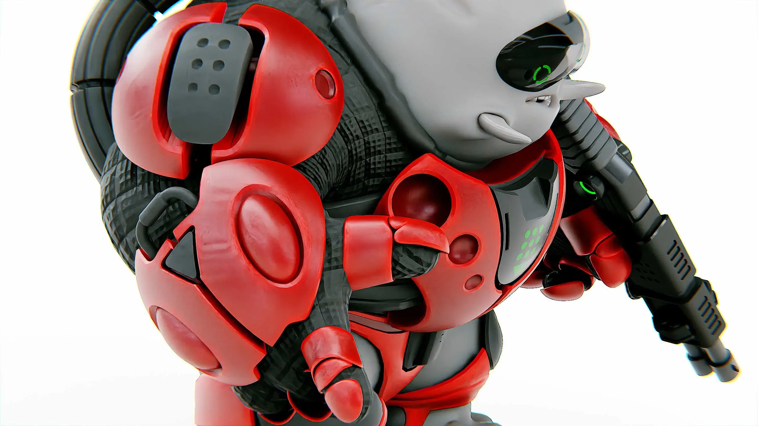 ALIEN MOBBY B-6 Auto-Rig Pro Rigged - FlippedNormals