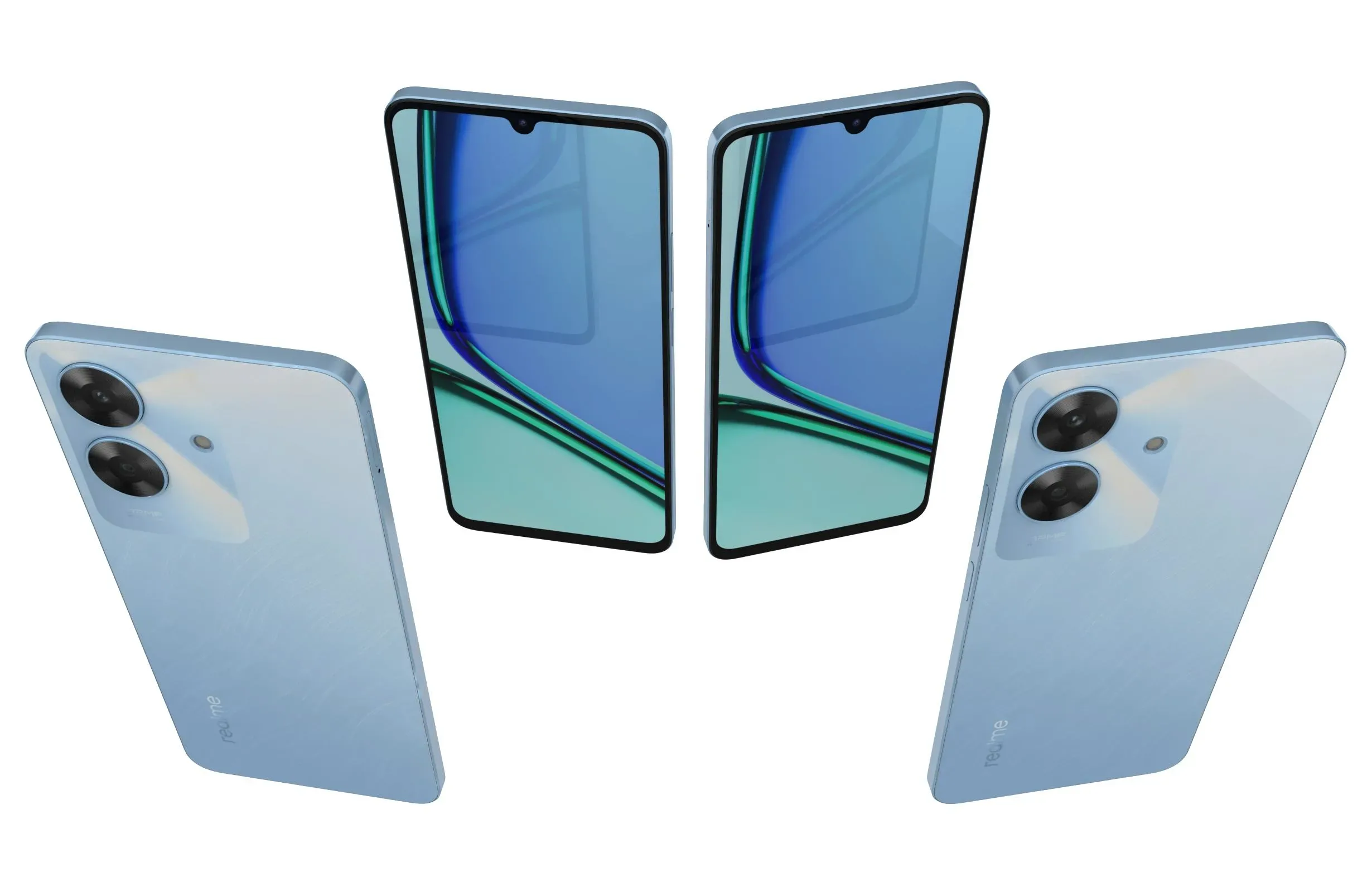 Realme Note 60 Voyage Blue - FlippedNormals