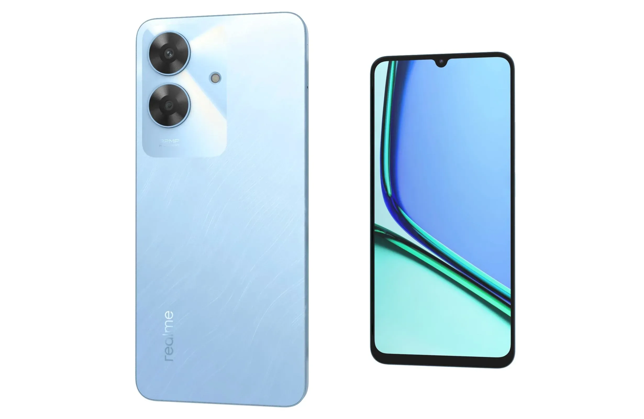 Realme Note 60 Marble Black And - FlippedNormals