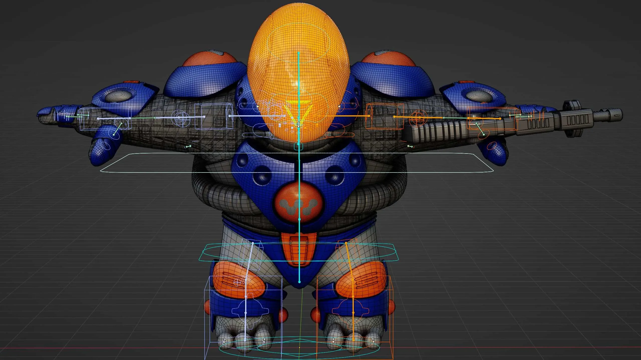 ALIEN MOBBY B-7 Auto-Rig Pro Rigged - FlippedNormals