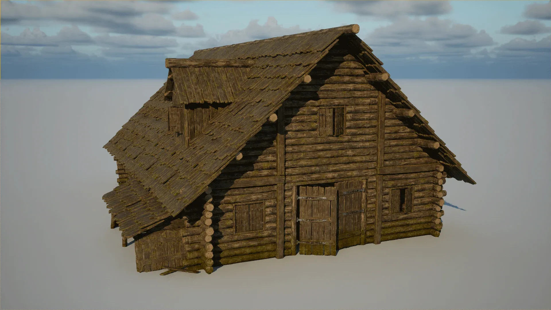 Wooden Winter Village - Modular - FlippedNormals
