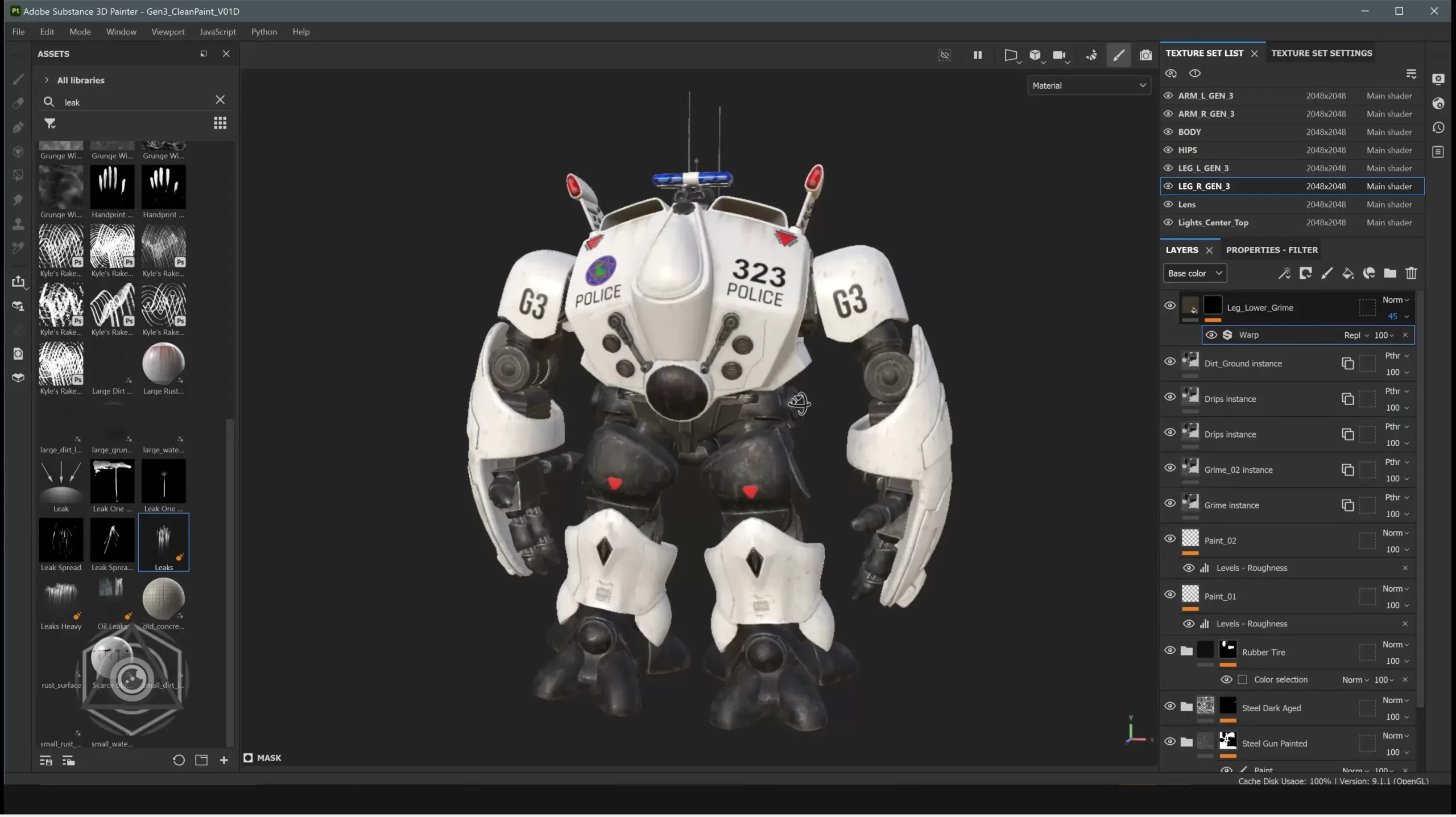 Painting Damage with Mech Robots - FlippedNormals