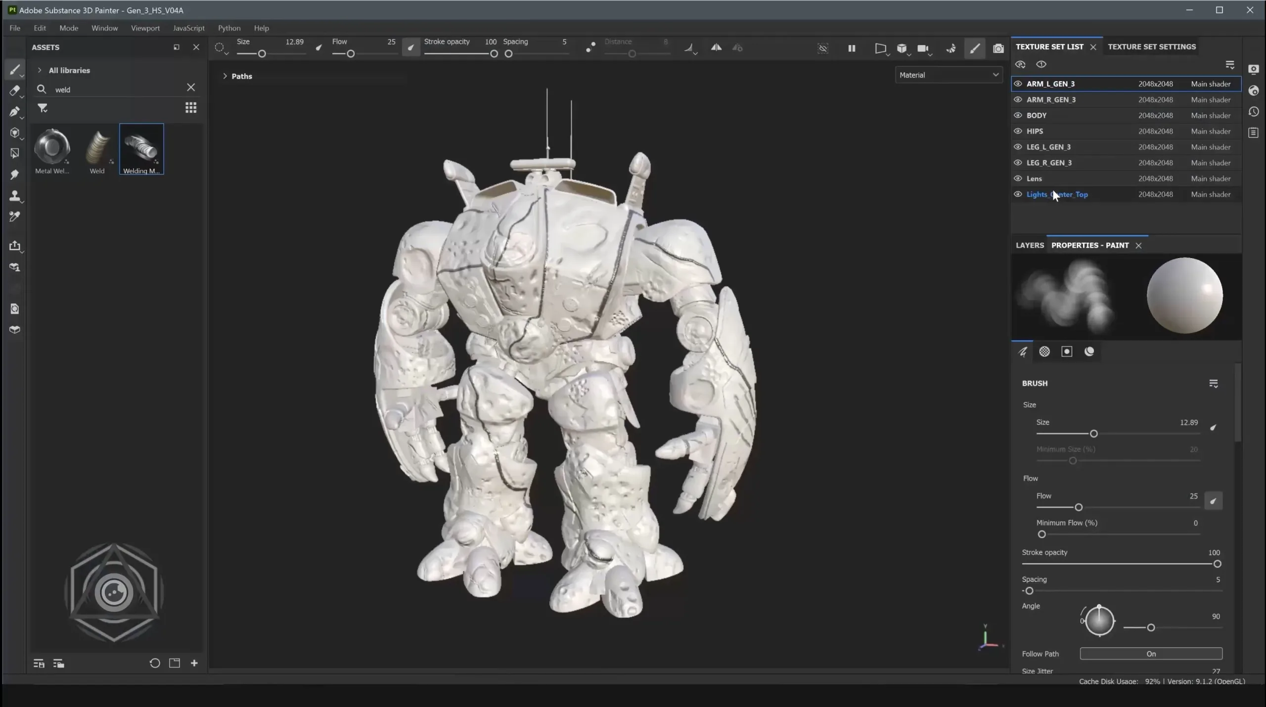 Painting Damage with Mech Robots - FlippedNormals
