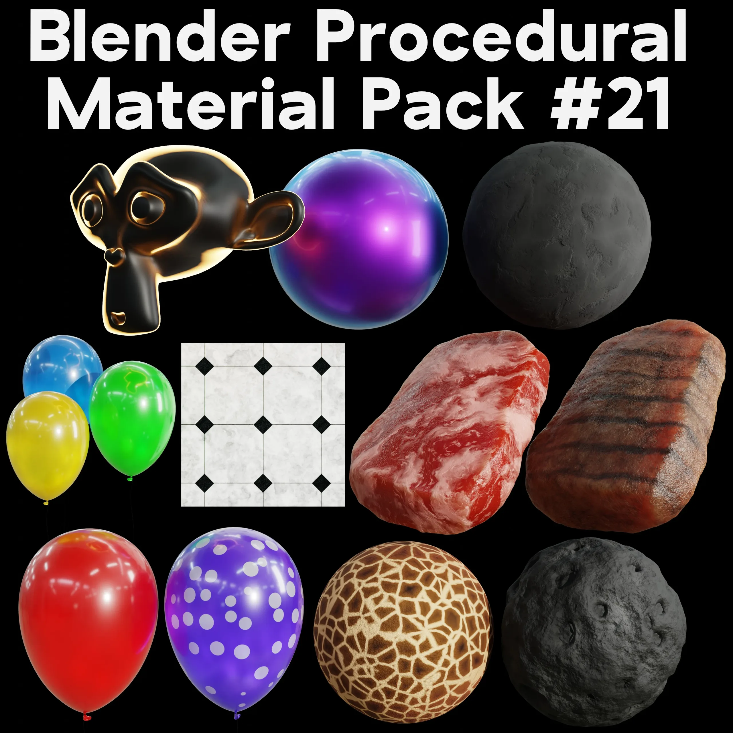 Blender Procedural Material Pack - FlippedNormals