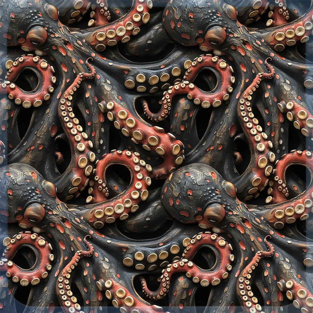 Octopus Seamless Texture - FlippedNormals