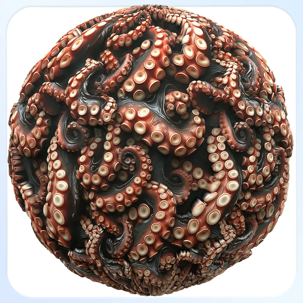 Octopus Seamless Texture - FlippedNormals