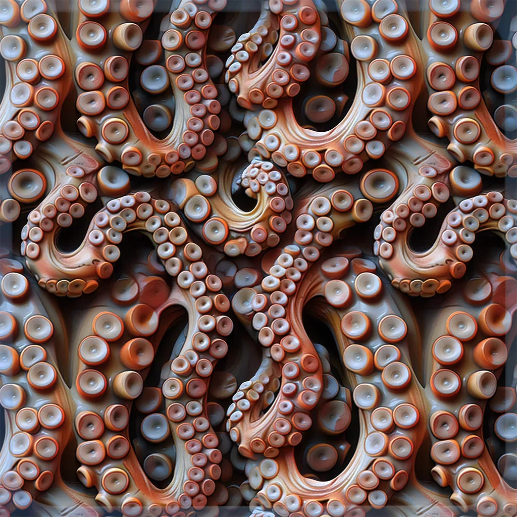 Octopus Seamless Texture - FlippedNormals