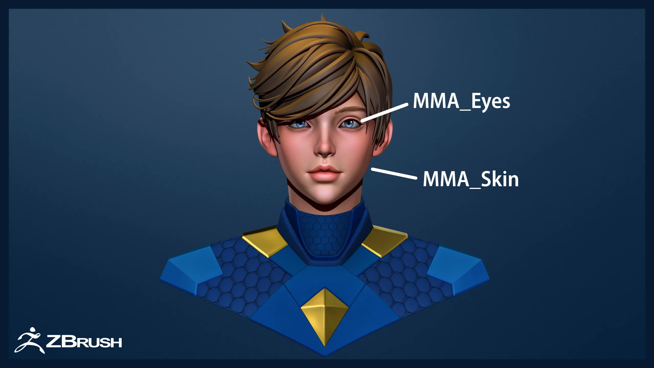 MMA Skin Matcap + Eye Matcap - - FlippedNormals