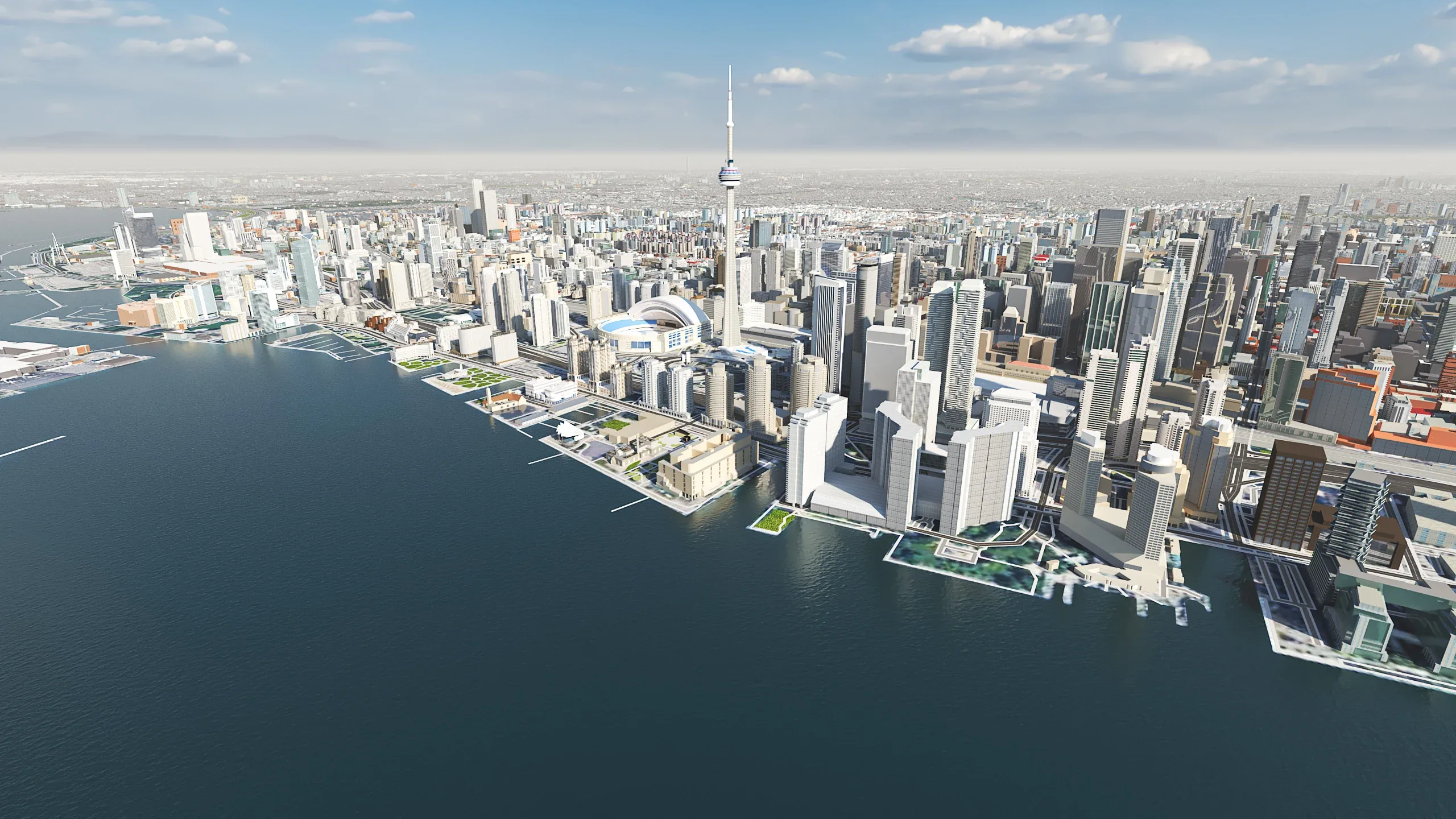 Toronto City,Canada 3D Model - FlippedNormals