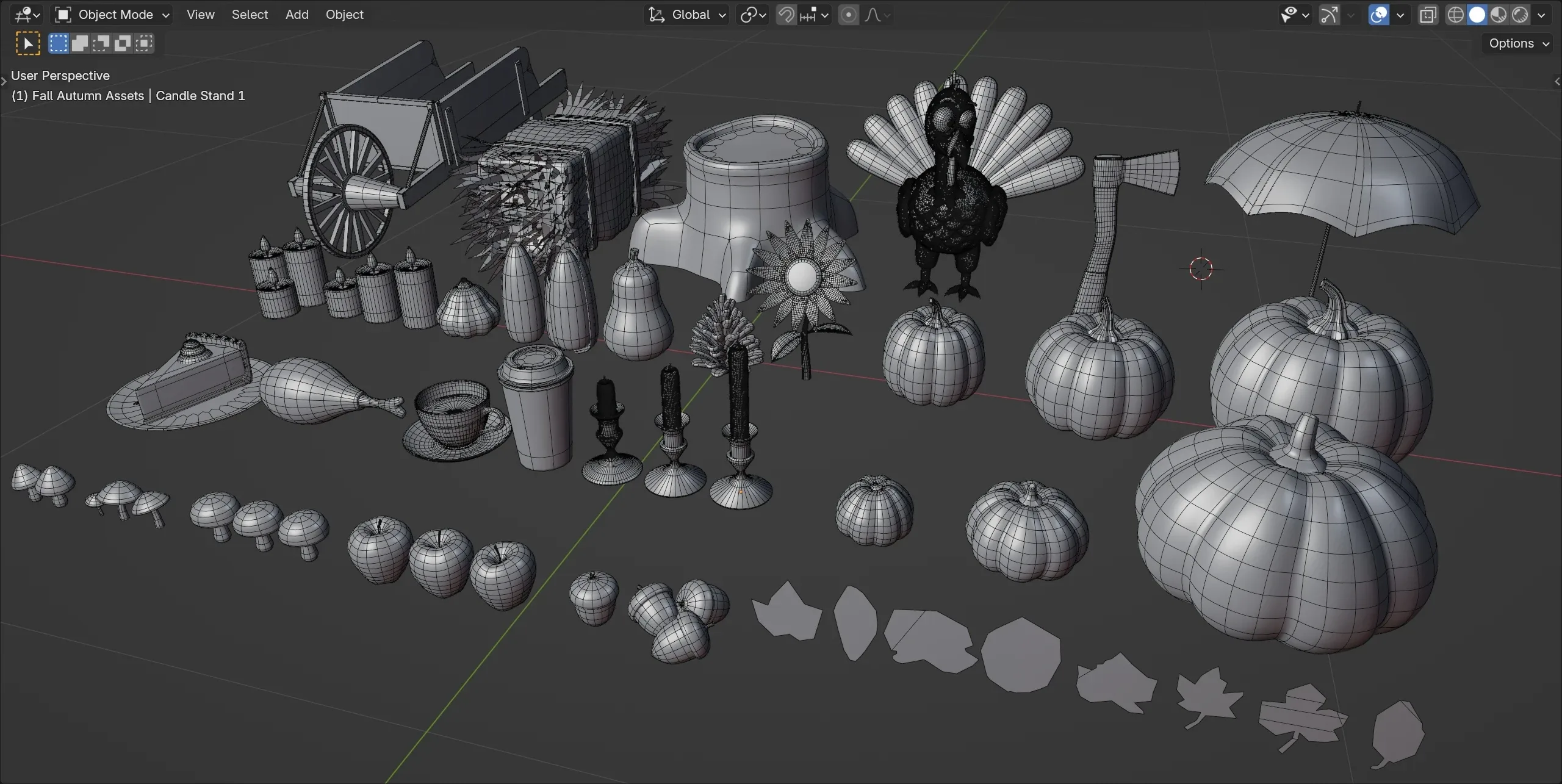 Stylized Fall Autumn Asset Pack - FlippedNormals
