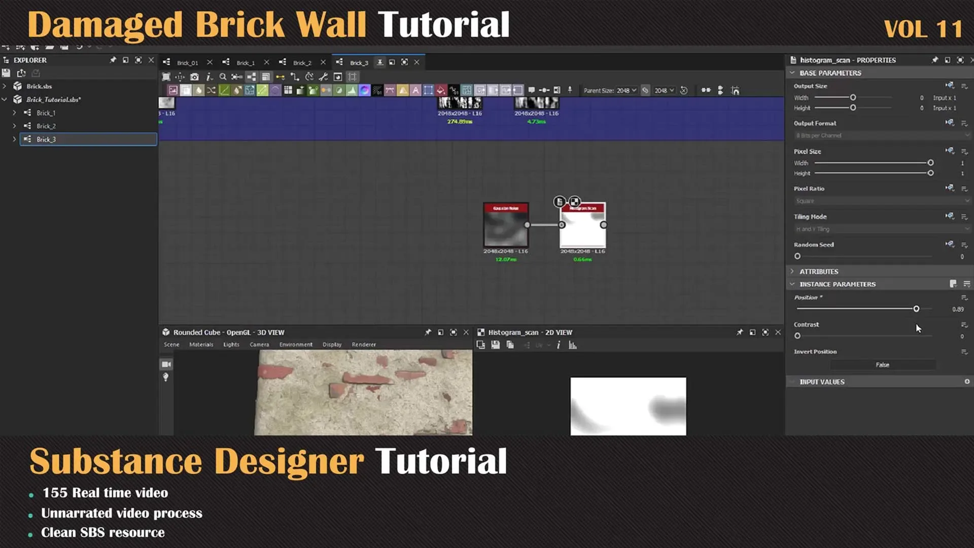 Damaged Brick Wall Tutorial - VOL - FlippedNormals