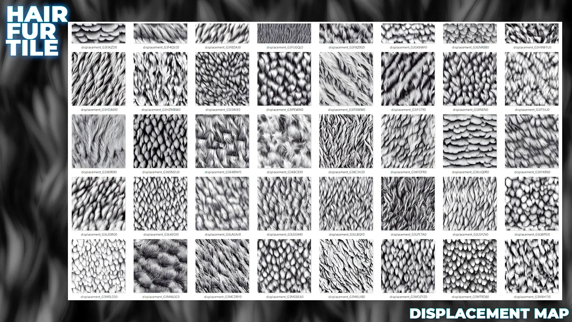 300+ Fur Alphas (Displacement Maps) - FlippedNormals