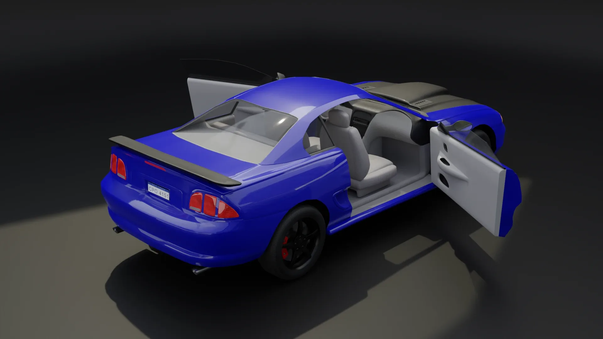 Two-Toned Sport Car - 3D Model - FlippedNormals