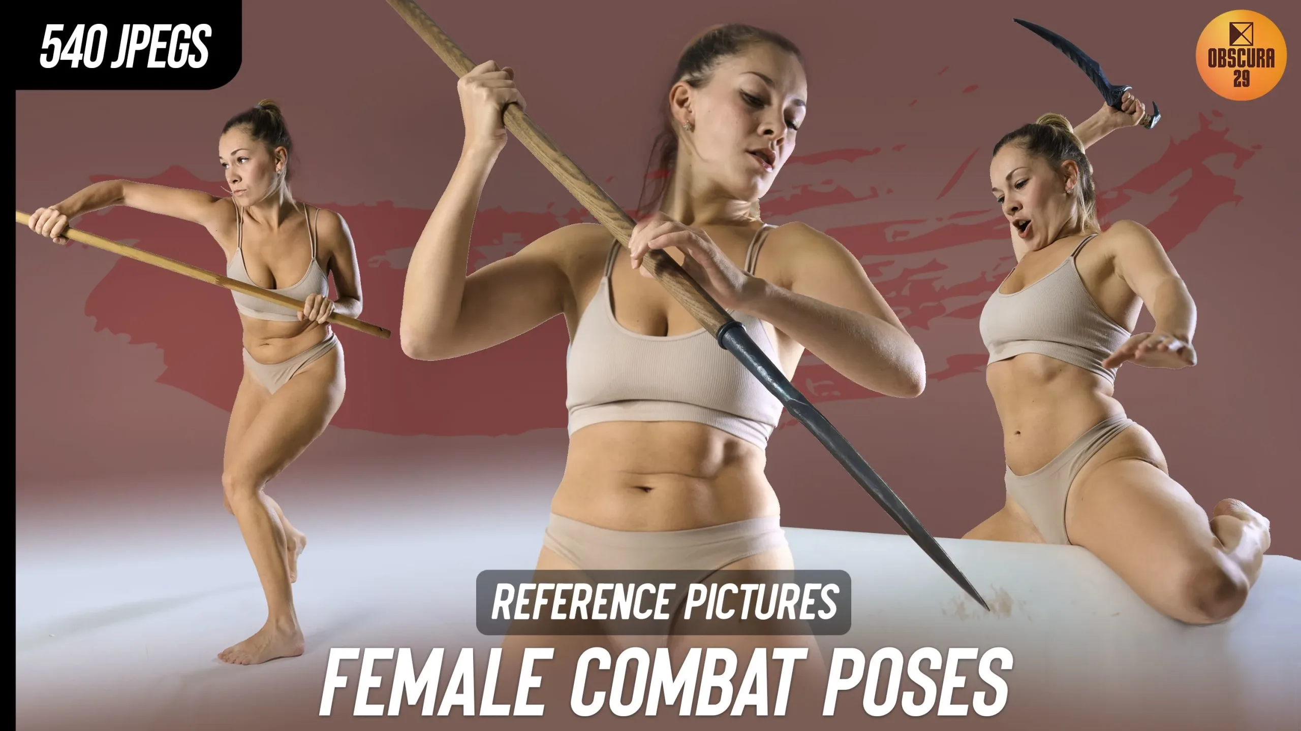540 Female Combat Reference Pictures - FlippedNormals