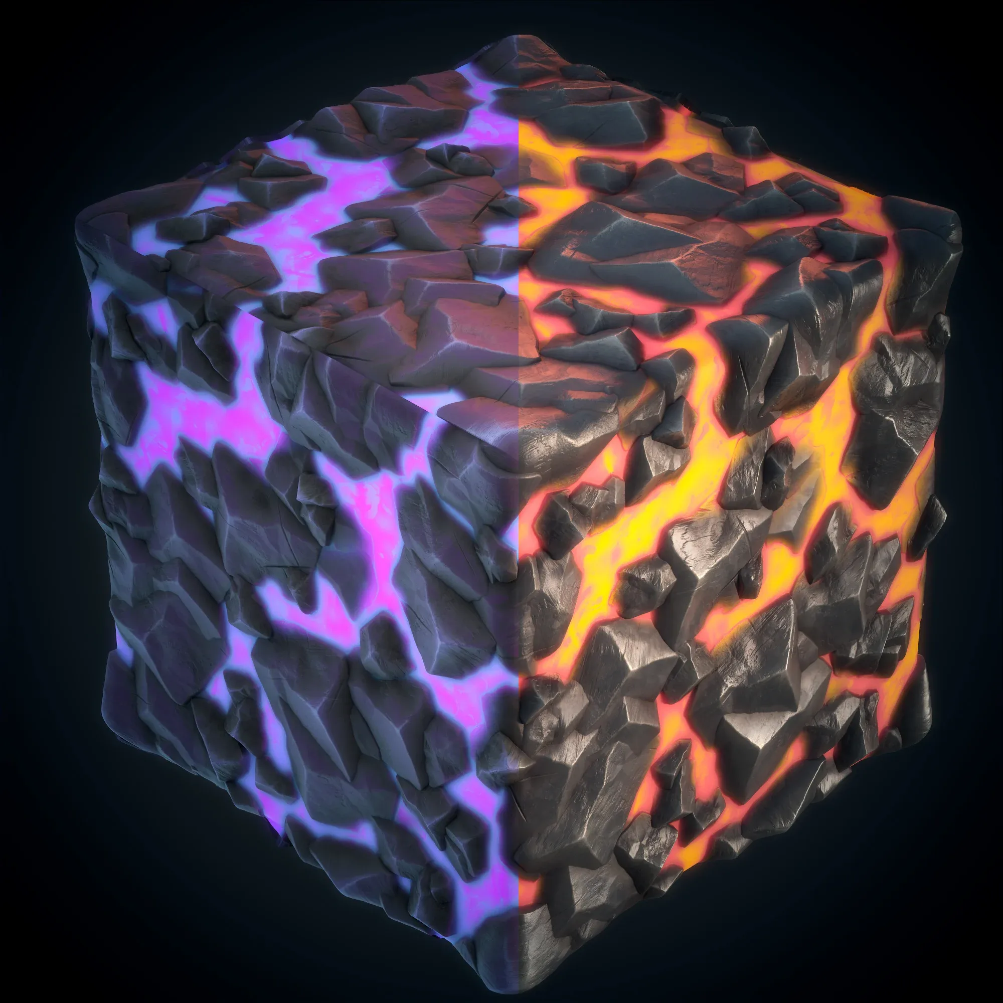 Lava Stylized - VOL 01 - Maps & - FlippedNormals