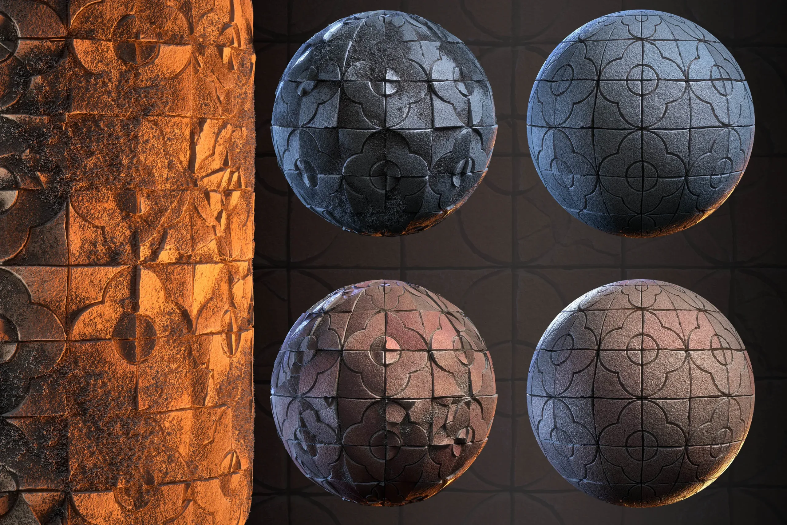 Stone Floor Material - VOL 15 - - FlippedNormals
