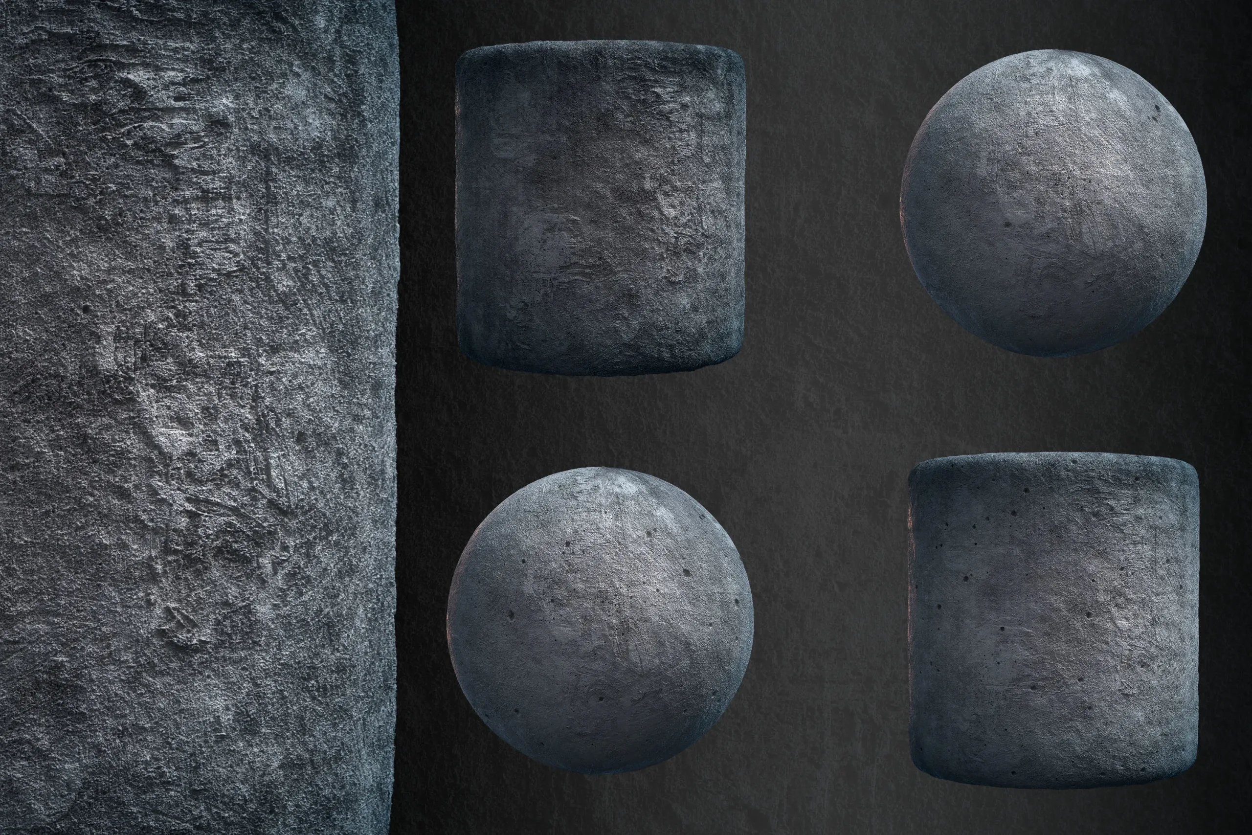 Concrete Wall - VOL 03 - Maps & - FlippedNormals