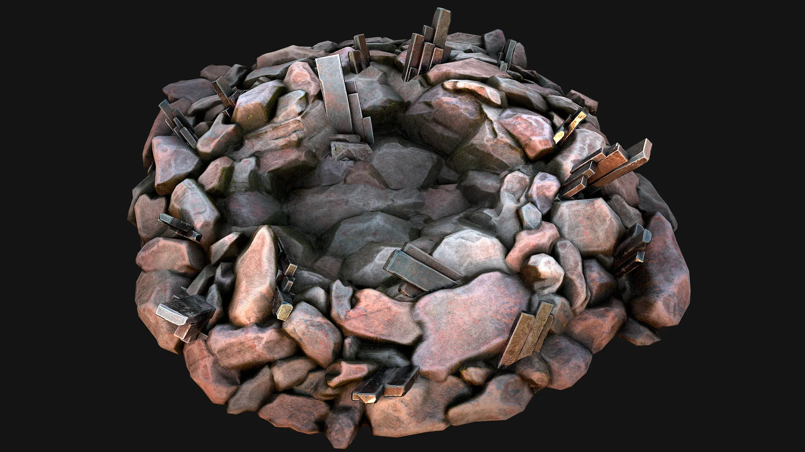 Silver Ore Metal Deposits for Mine - FlippedNormals