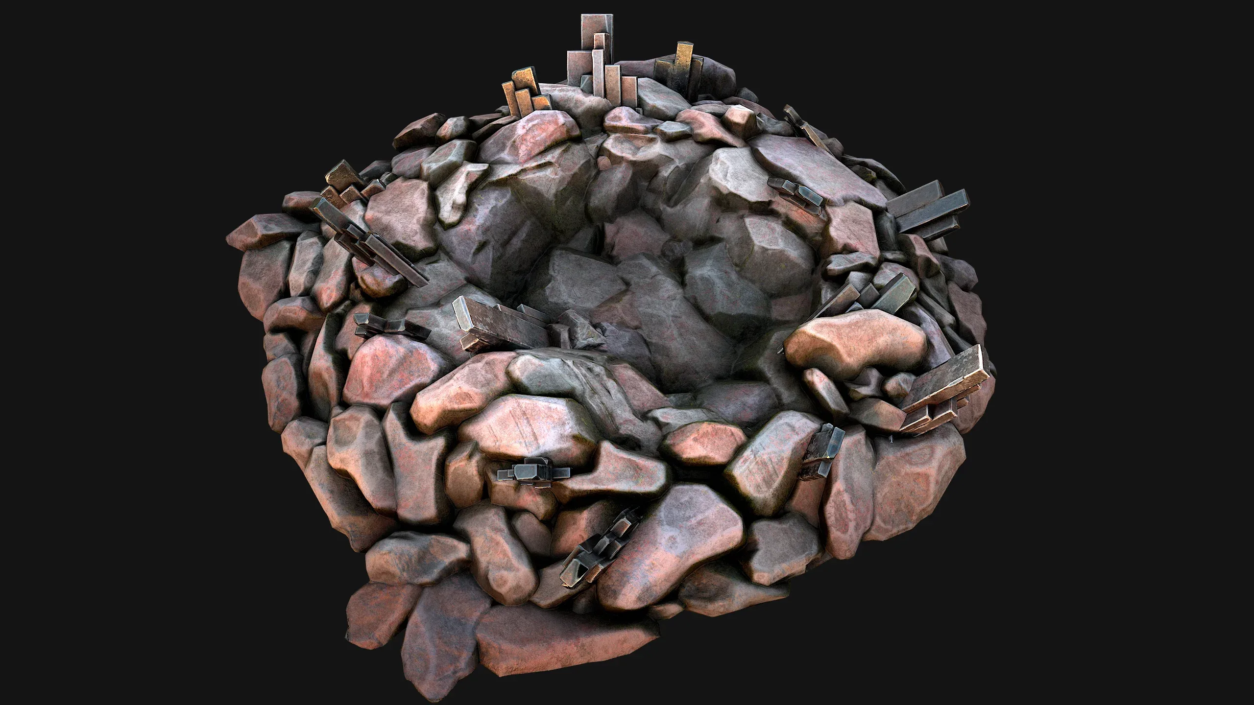 Silver Ore Metal Deposits for Mine - FlippedNormals