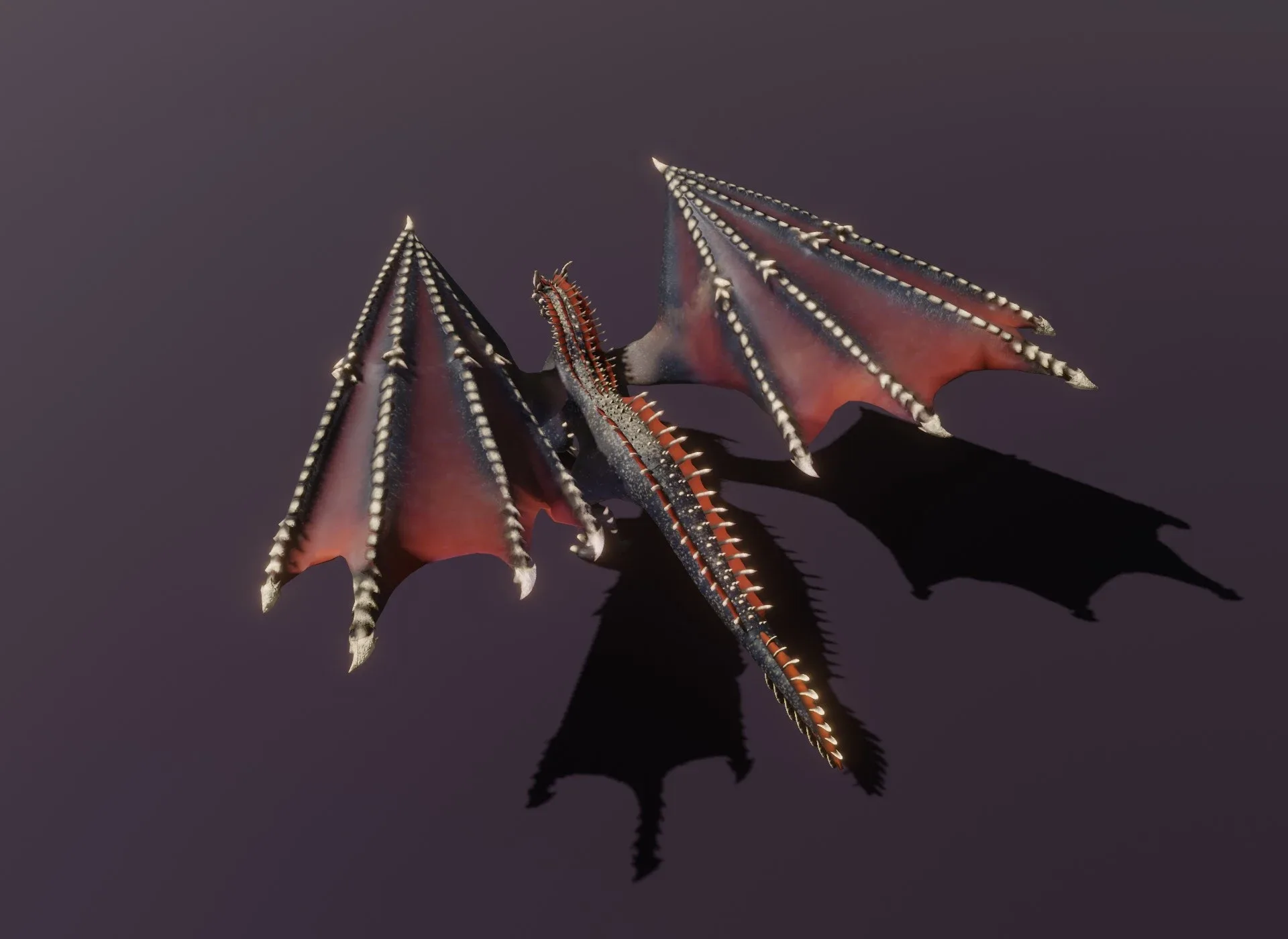 Realistic Black Dragon Animated - FlippedNormals