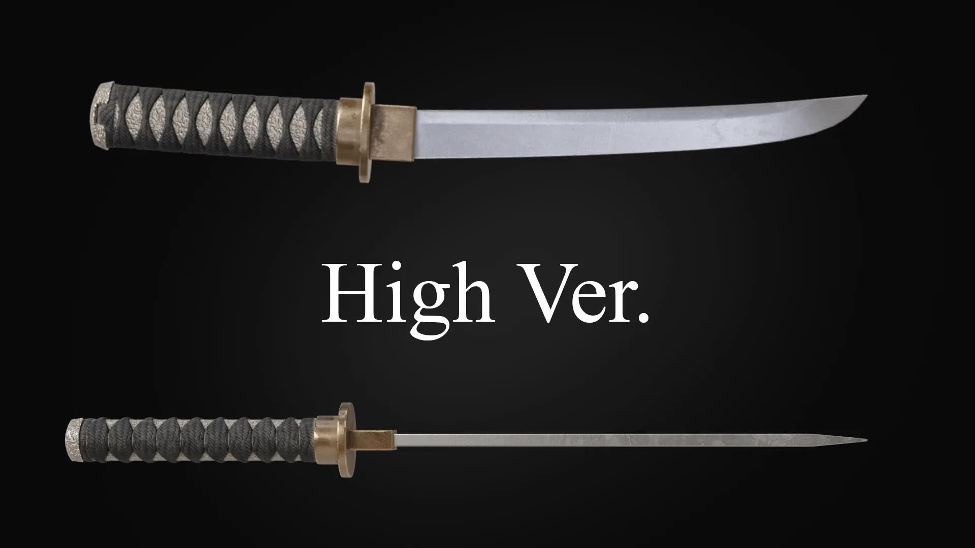 Katana Dagger for film and game - FlippedNormals