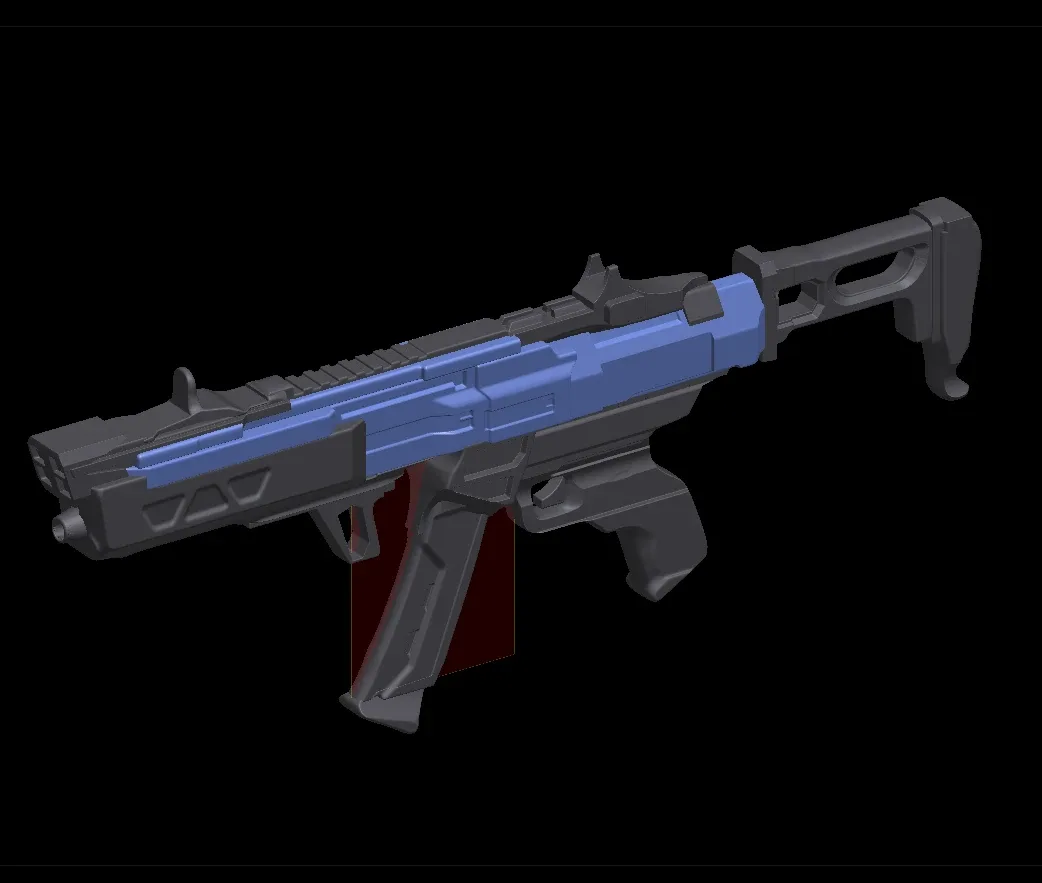 3Dcoat tutorial Blue Submachine - FlippedNormals