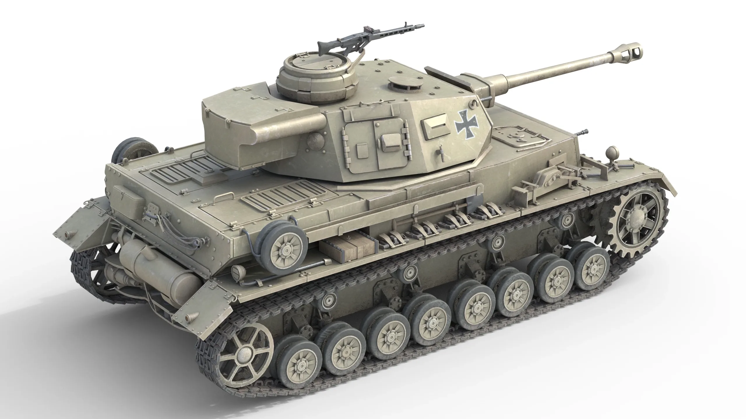 Panzer IV German Medium Tank - FlippedNormals