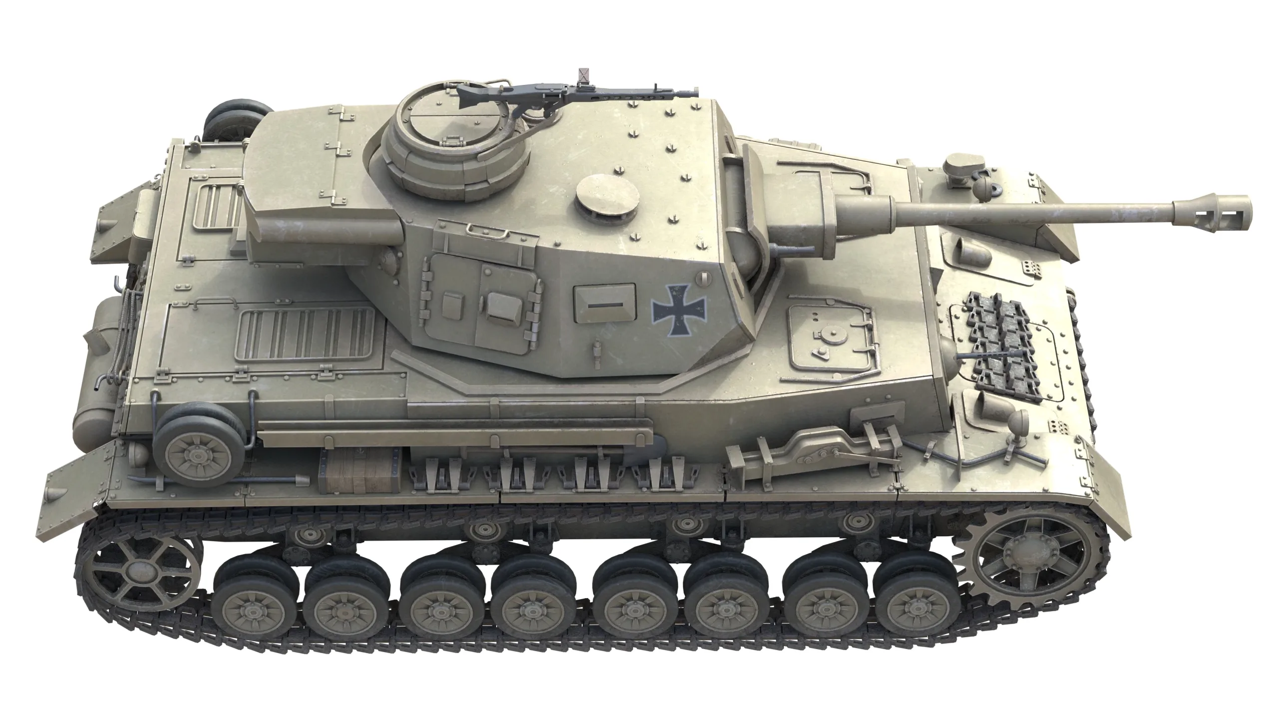 Panzer IV German Medium Tank - FlippedNormals