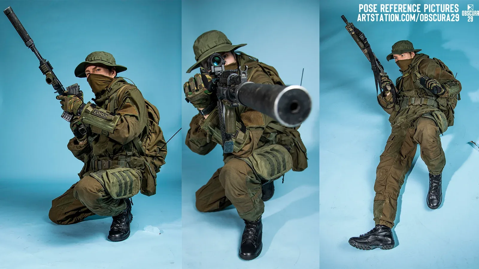 480+ Military Male Poses - FlippedNormals