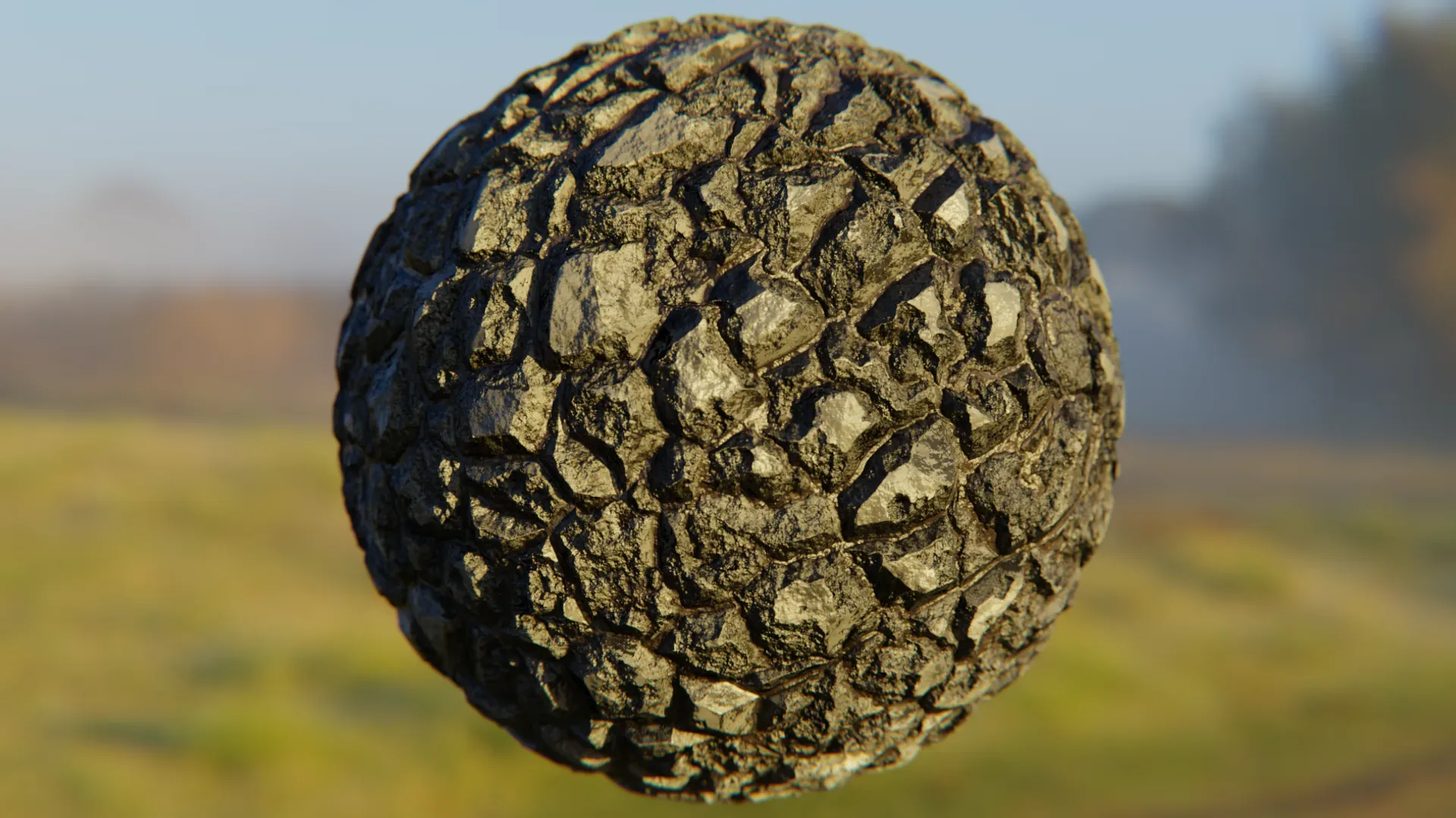 Procedural Chunky Rock Material - FlippedNormals
