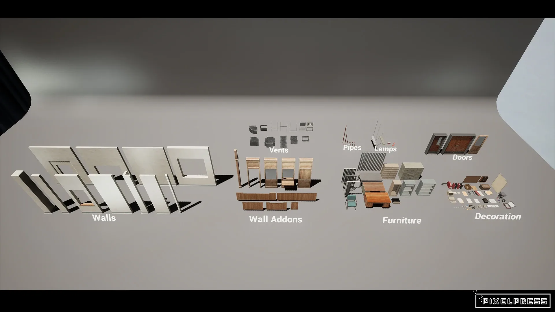 Modular Office UE5 Environment - FlippedNormals