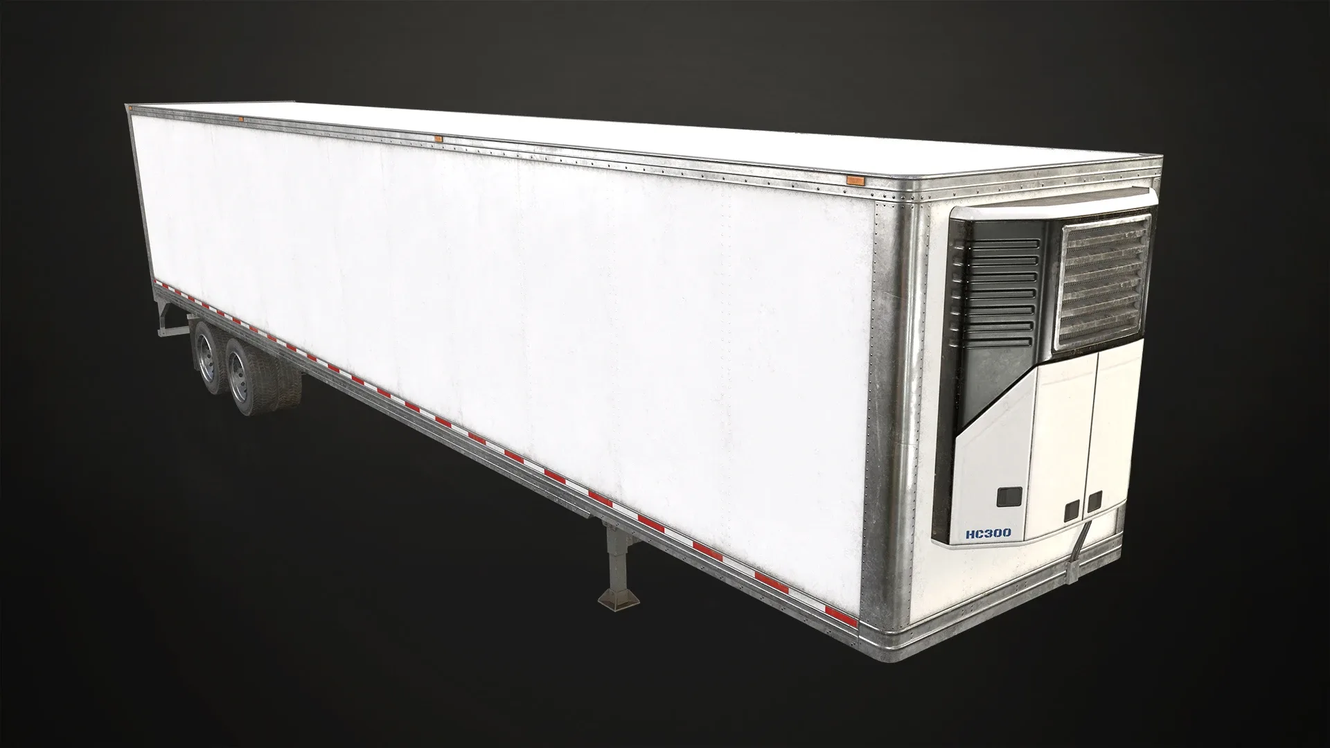 Refrigerated Trailer - Low Poly - FlippedNormals