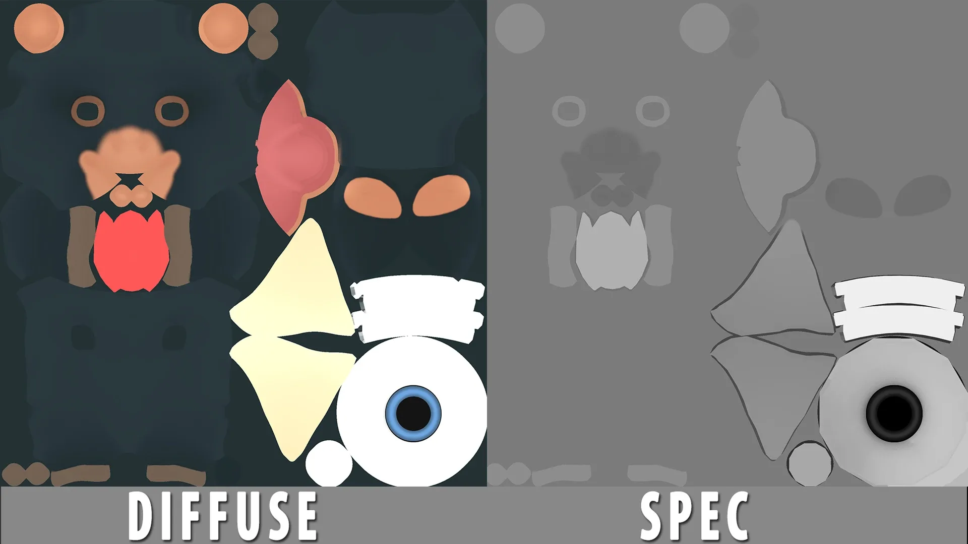 Toony Bull - Topology + UV Map - FlippedNormals