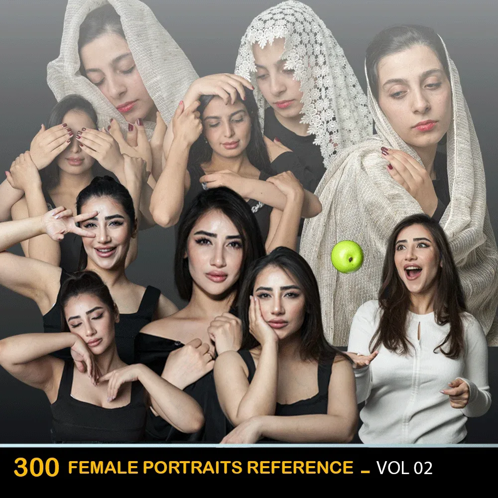 Female Portraits Reference VOL02 - FlippedNormals