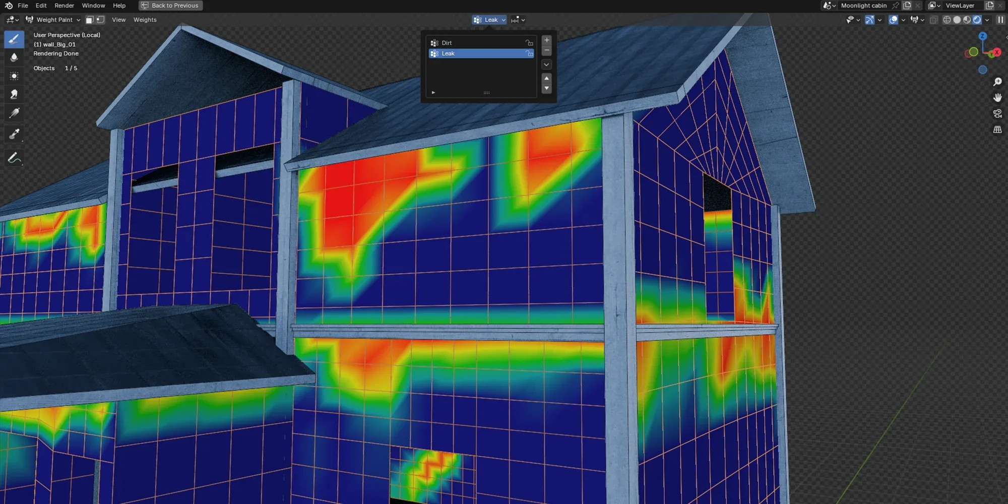 Moonlight Cabin_Blender Project - FlippedNormals
