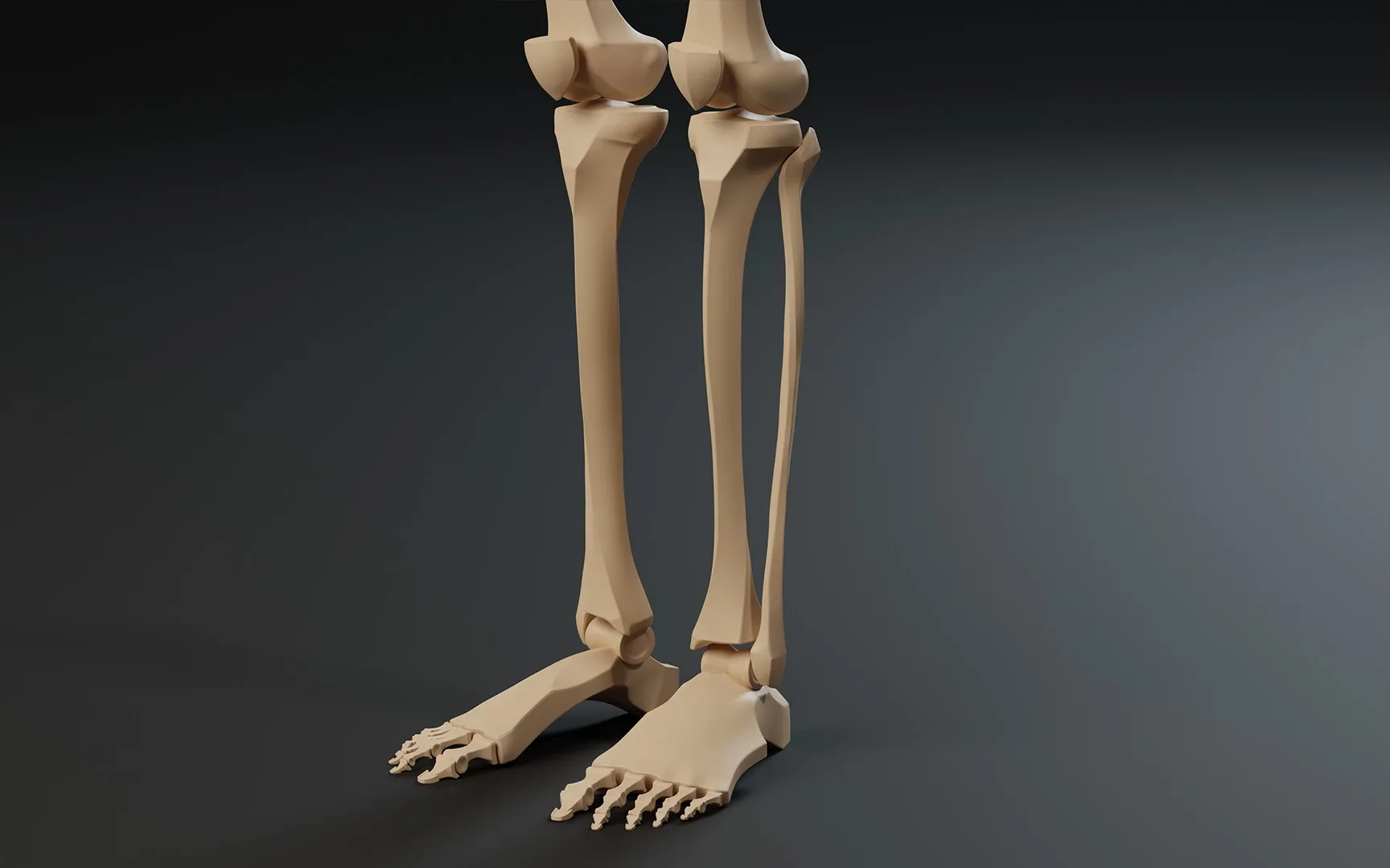 3D Simplified Skeleton + IMMs for - FlippedNormals