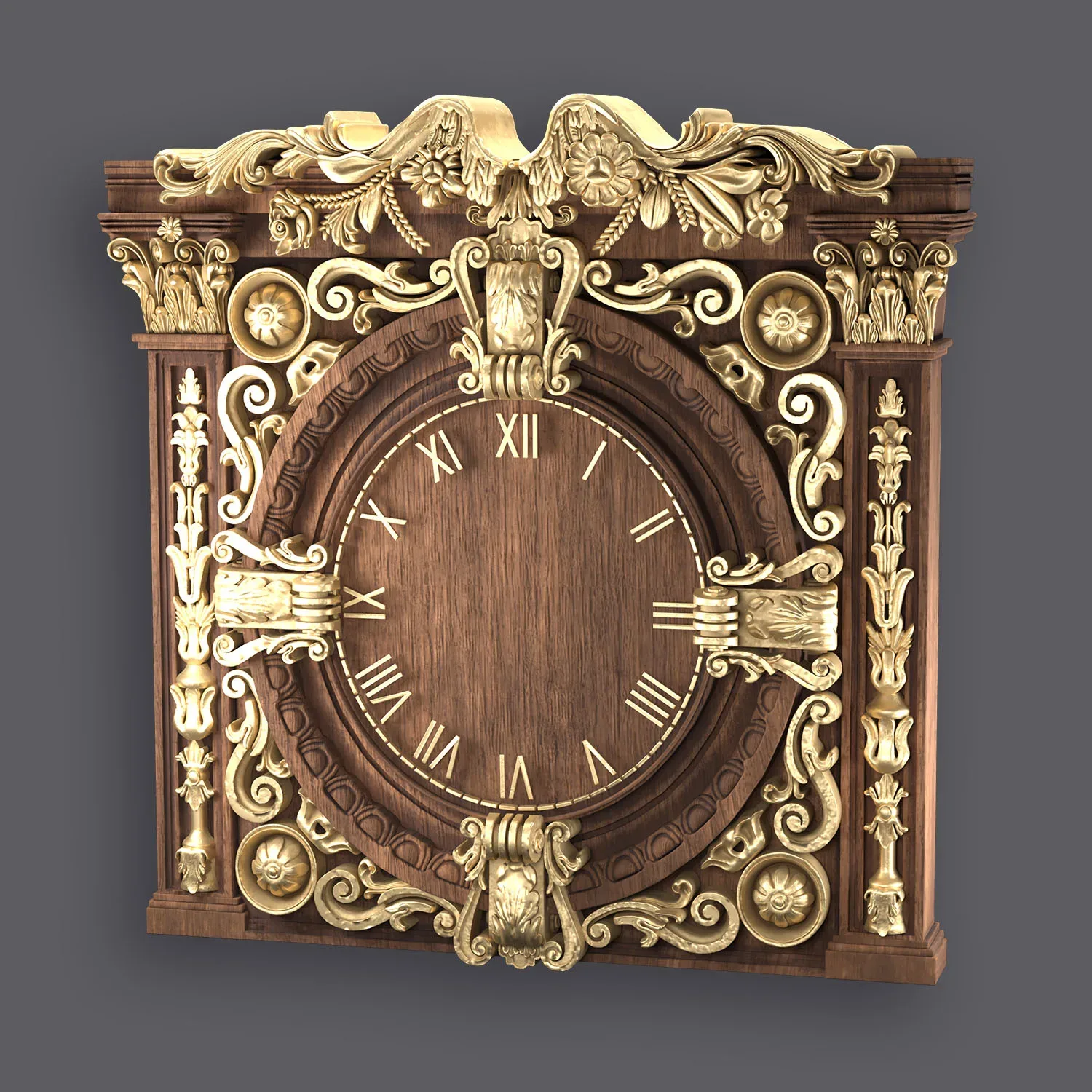 Classic Ornamental Clock - FlippedNormals