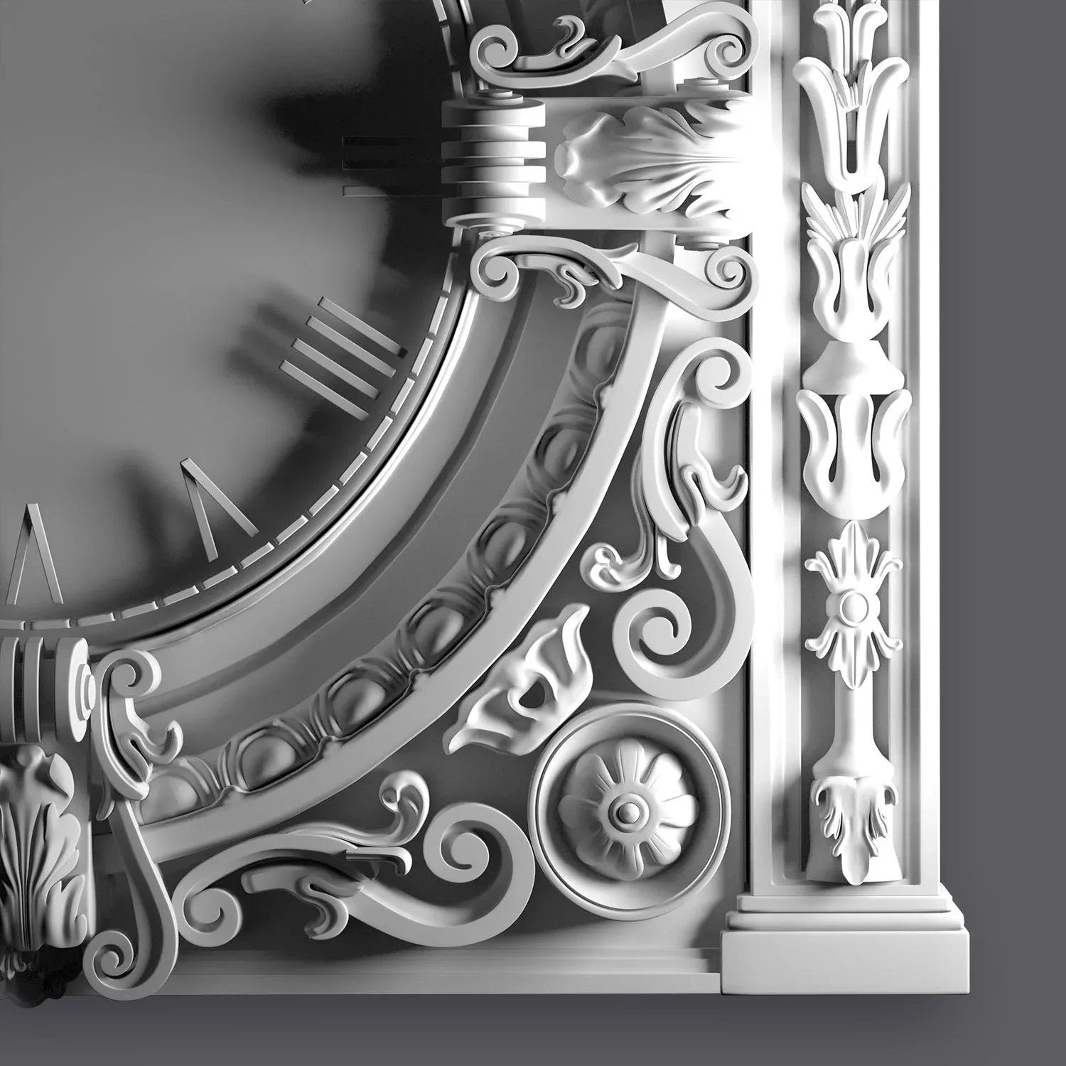 Classic Ornamental Clock - FlippedNormals