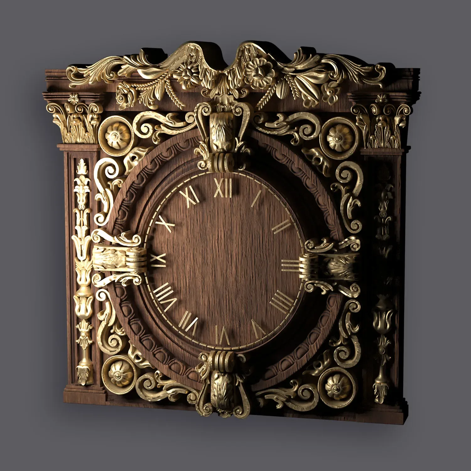 Classic Ornamental Clock - FlippedNormals